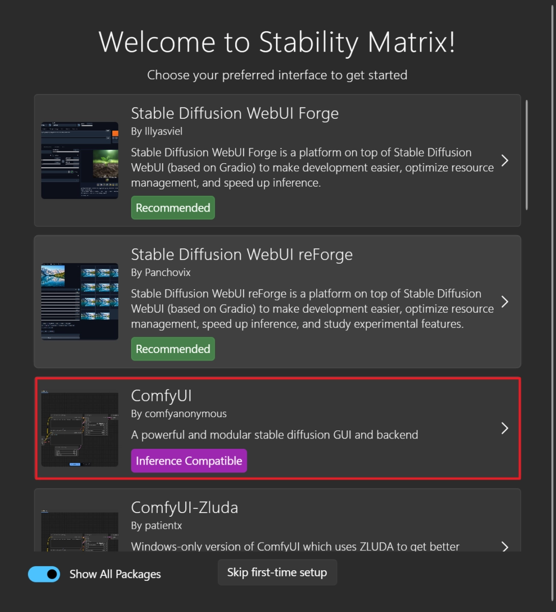 스테이블 디퓨전 COMFY UI 쉽게 설치하는 방법 (Stability Matrix)