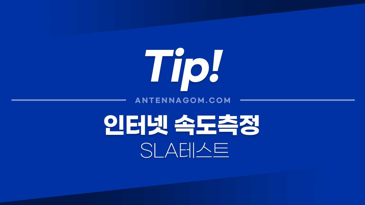 인터넷 속도 측정방법 정리 Kt Sk Lgu Sla 테스트